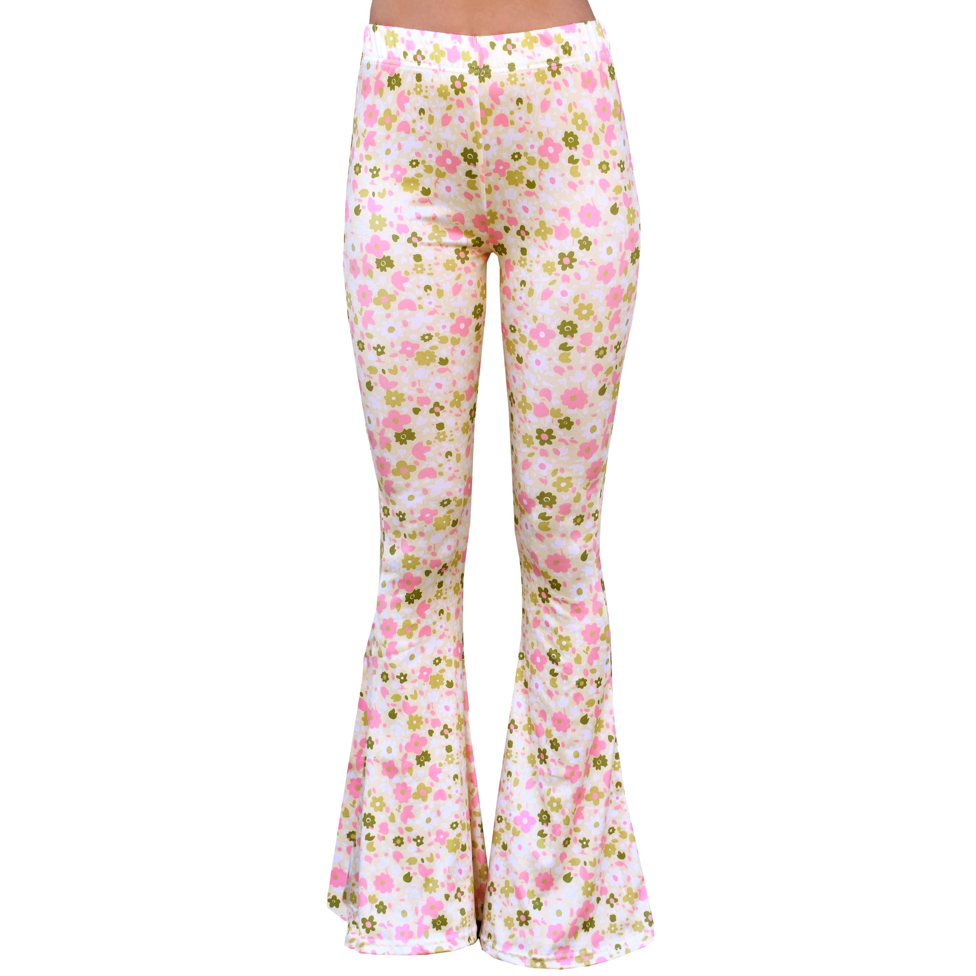 Bell Bottoms - Pink Floral – Daisy Del Sol